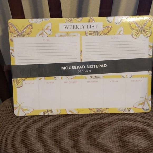 Office | Mouse Pad Note Pad 5 Sheets | Poshmark
